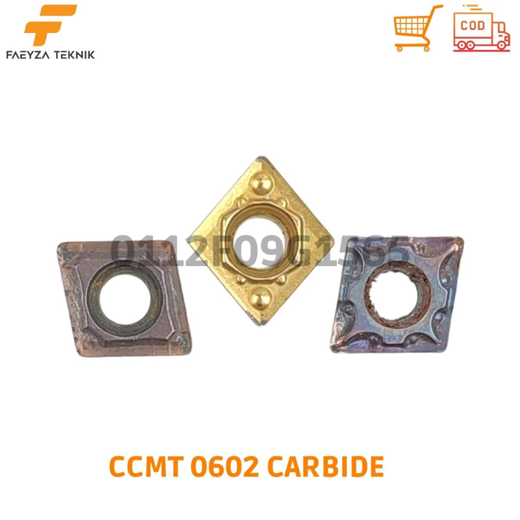 Jual Insert Bubut CCMT 0602 Carbide Bukan Cermet Untuk Holder Bubut ...