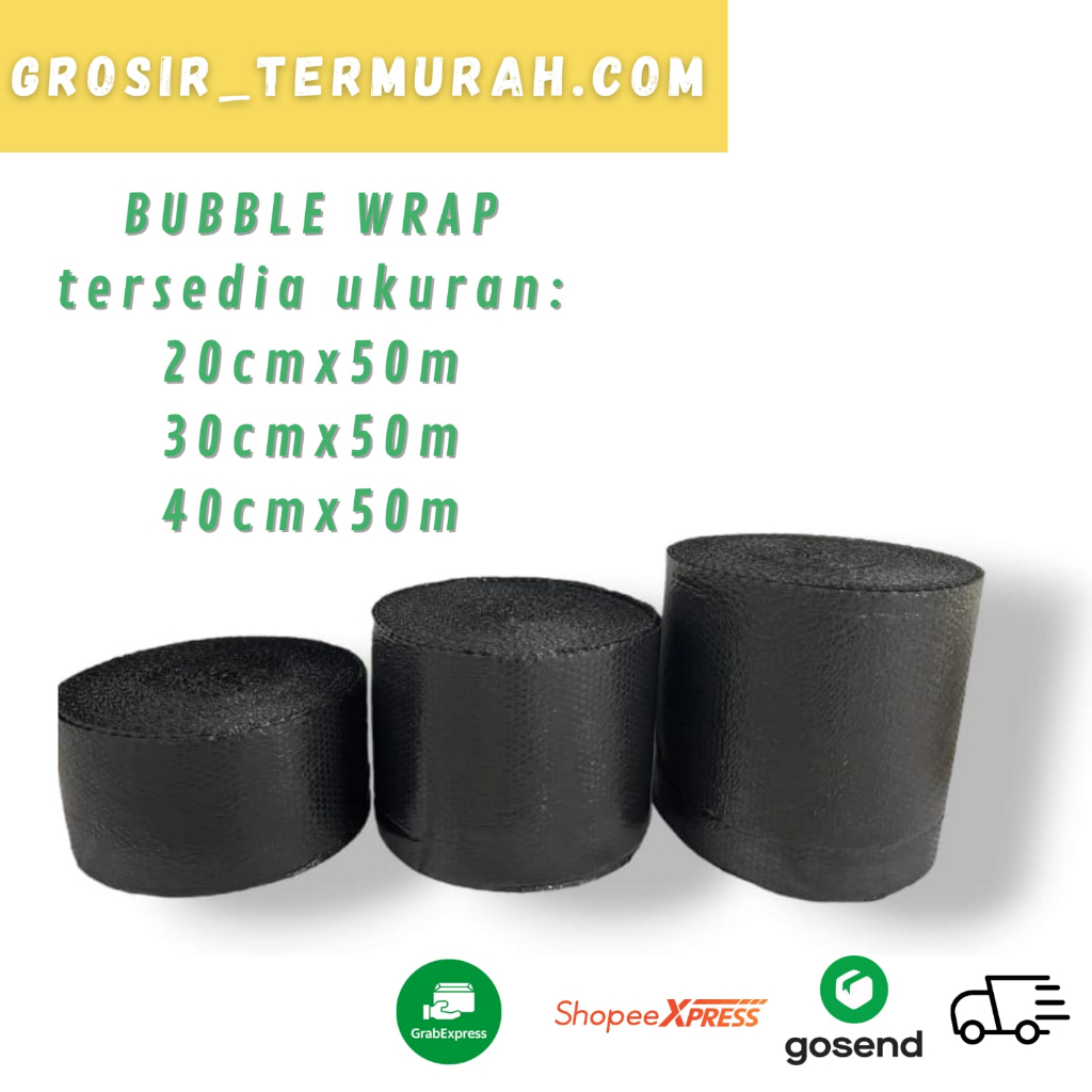 Jual Bubble Wrap Roll Hitam,Tebal ,Murah dan Berkualitas | Shopee Indonesia