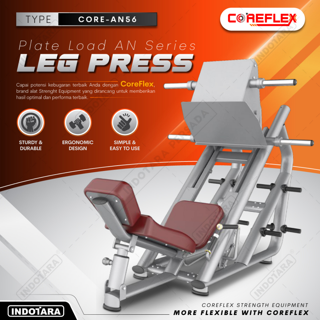 Jual Leg Press Legpress Hack Squat Alat Fitnes Fitness Coreflex CORE-AN56 | Shopee Indonesia