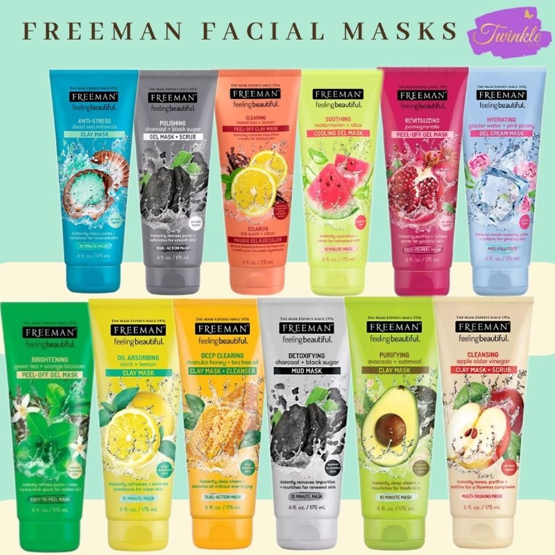 Jual Twinkle Beauty - Freeman facial masks (EXP 2025) | Shopee Indonesia
