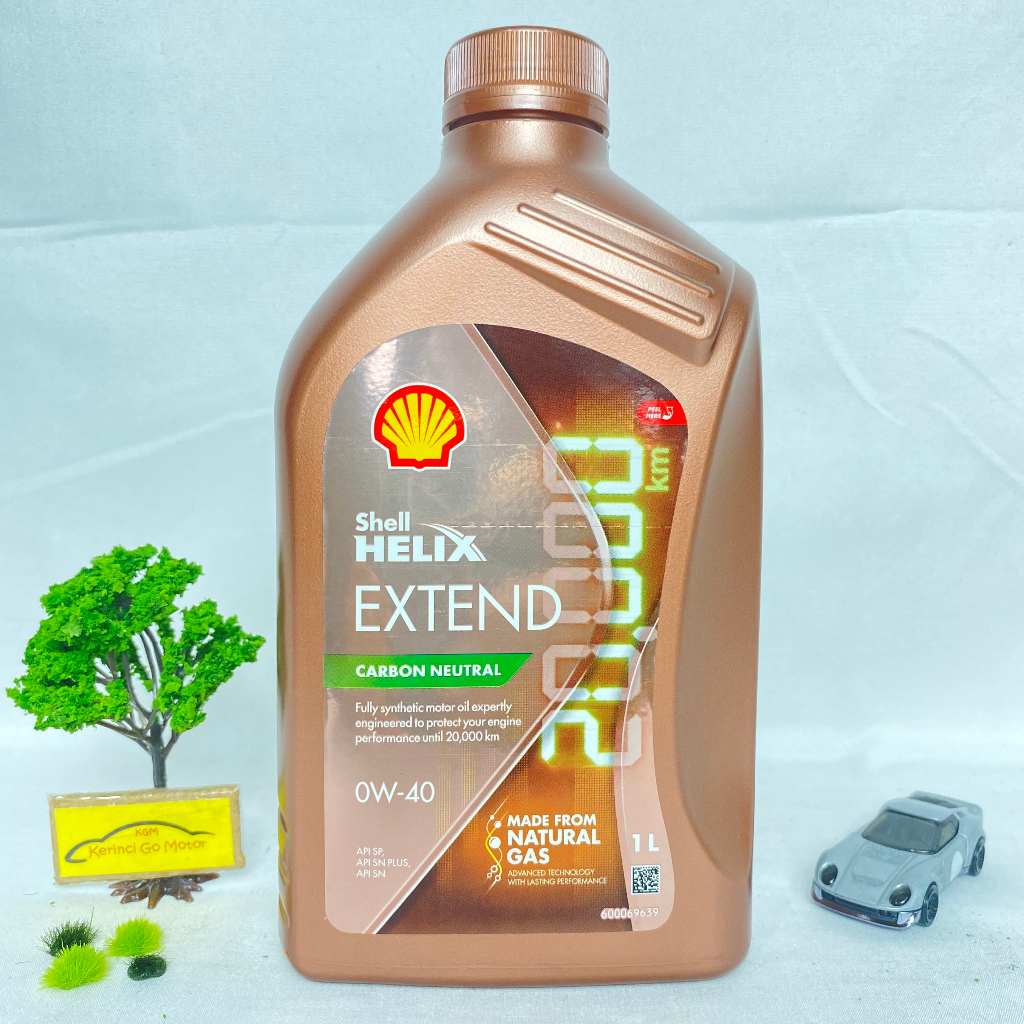 Jual Shell Helix Extend SAE 0W-40 1 Liter Api SP Oli Mobil Mesin Bensin Pelumas Carbon Neutral ...