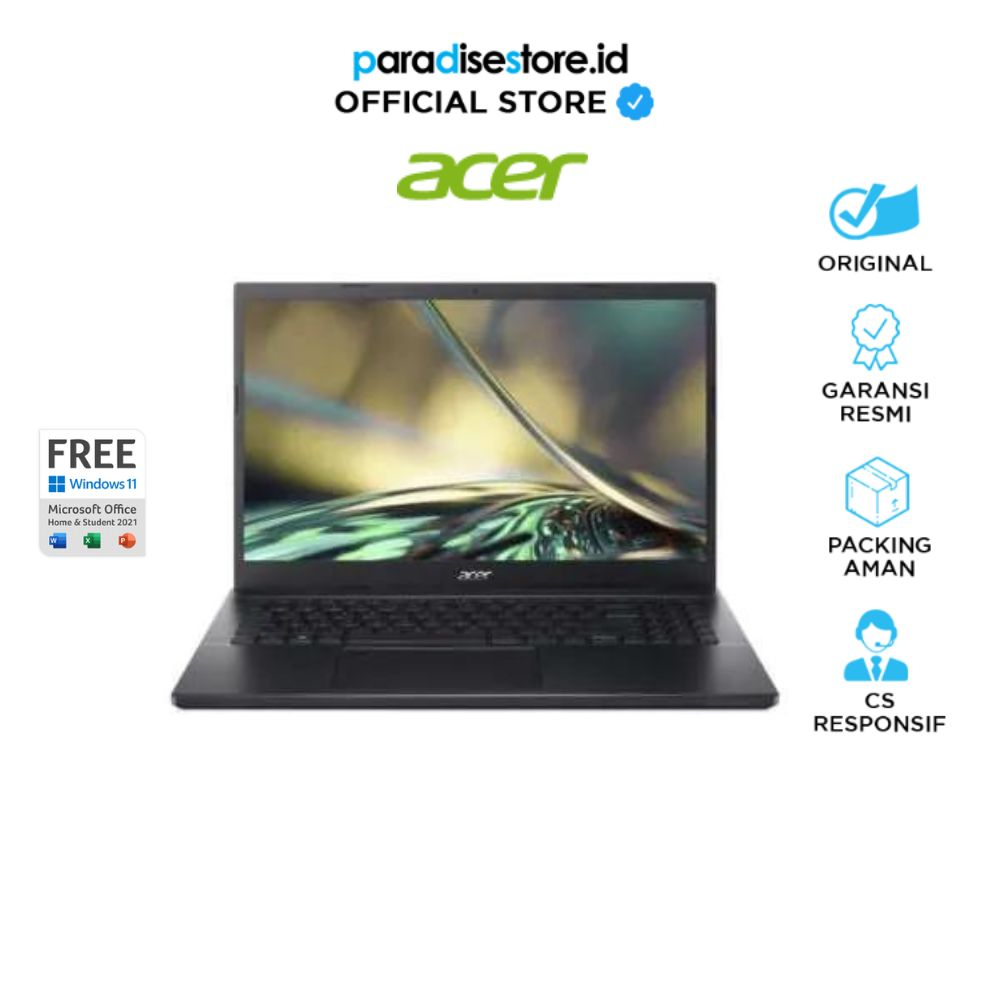 Jual Acer Aspire 7 Gaming (A715-76G-53GV) (Ci5-12450H/8GB/512GB SSD/RTX 2050/15.6" FHD/W11H+OHS ...