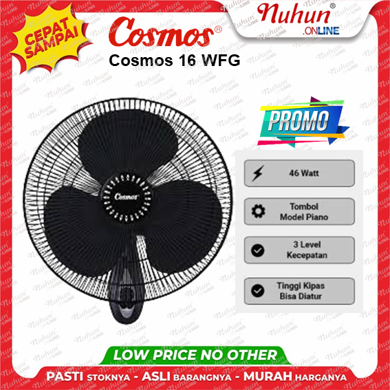 Jual [CIANJUR] Kipas Angin Cosmos 16 WFG Wall Fan Original Berkualitas ...