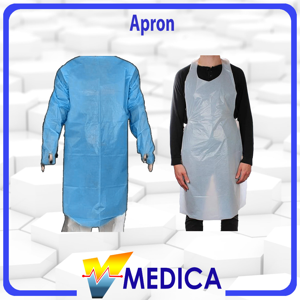 Jual Apron Medis Celemek Plastik PE APD Disposable - per pcs | Shopee ...