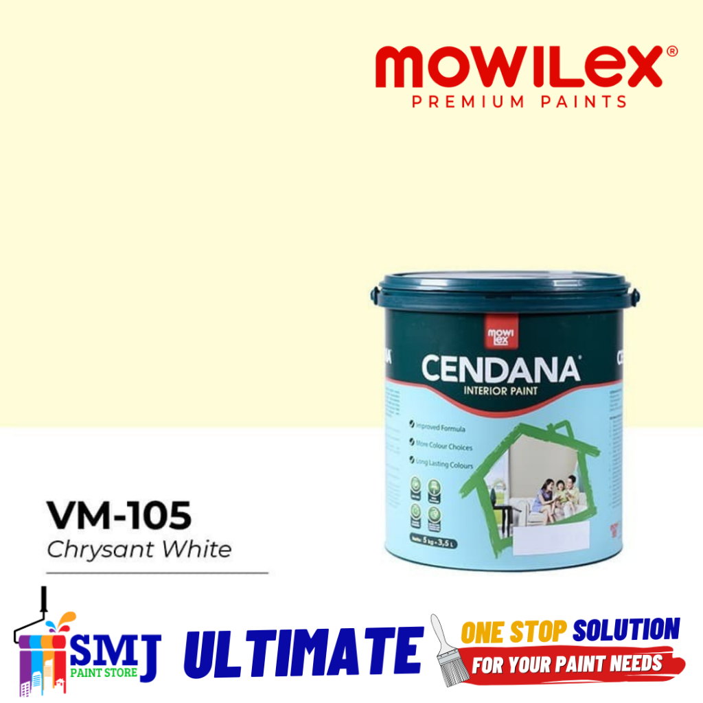 Jual Cat Tembok Interior MOWILEX CENDANA 105 Chrysan White 25kg ...