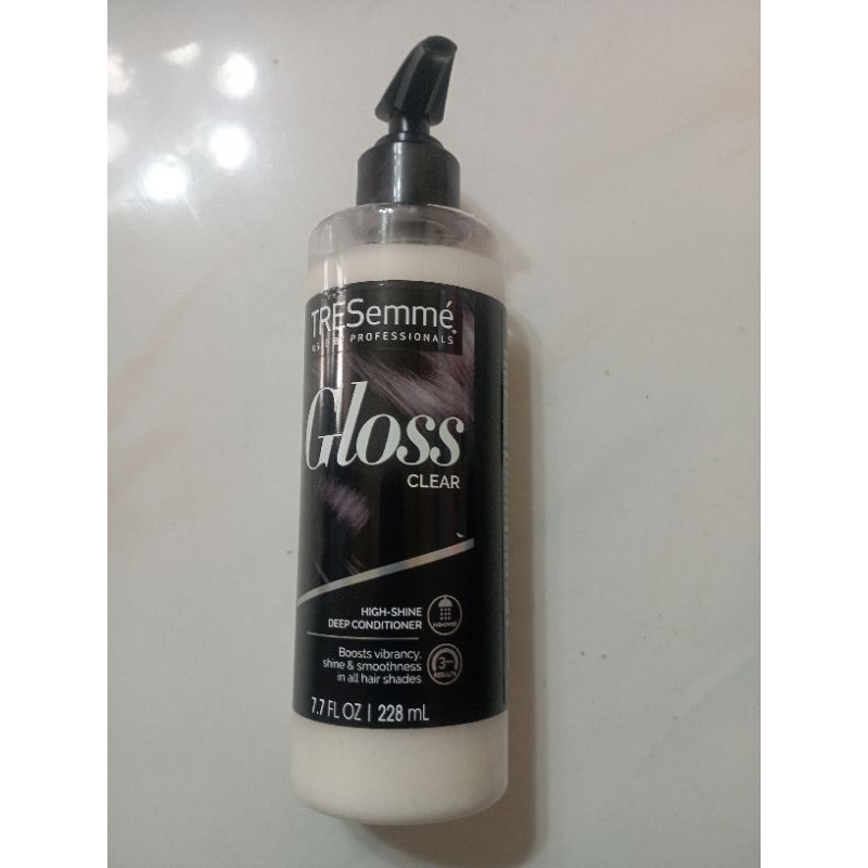 Jual Tresemme Gloss Clear High-Shine Deep Conditioner 228ml | Shopee ...