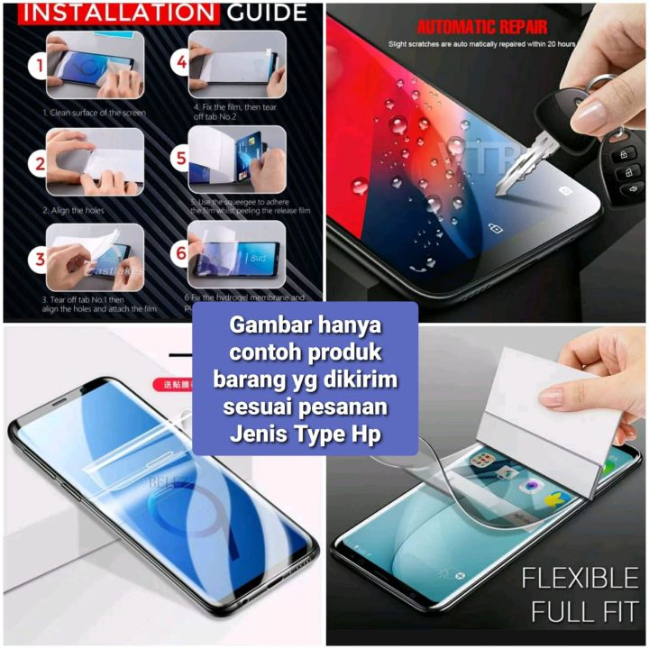 Jual FRONT/DEPAN Hydrogel Gell Jelly Clear SAMSUNG A23 A33 A32 A53 A52 A52s A73 A72 Anti Gores ...