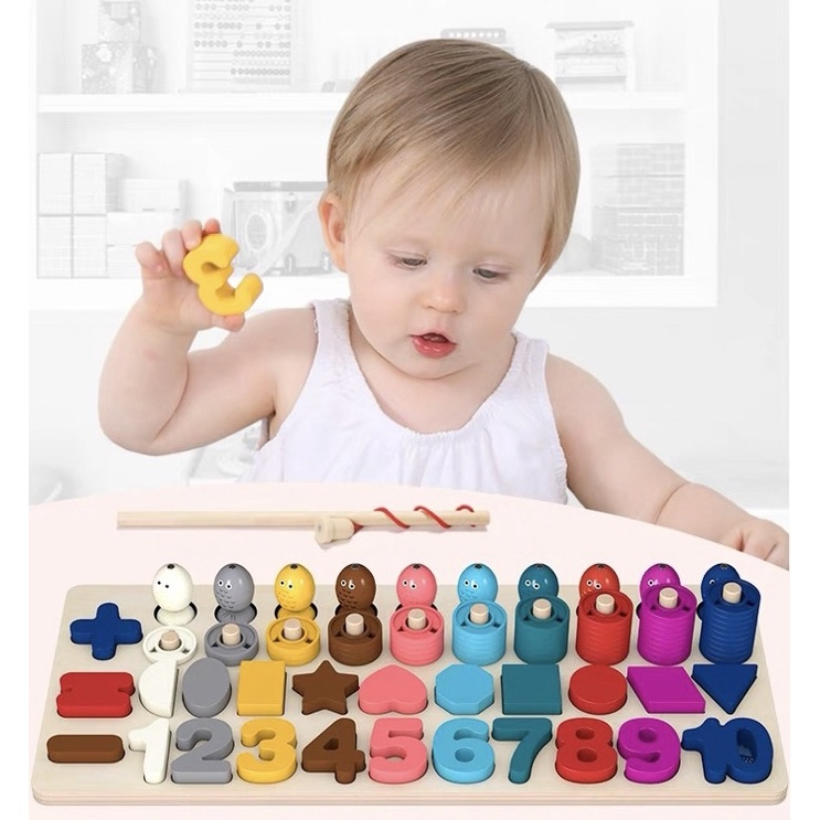 Jual PUZZLE PAPAN-ANGKA BENTUK BERHITUNG-LEARNING SHAPE AND NUMBER ...