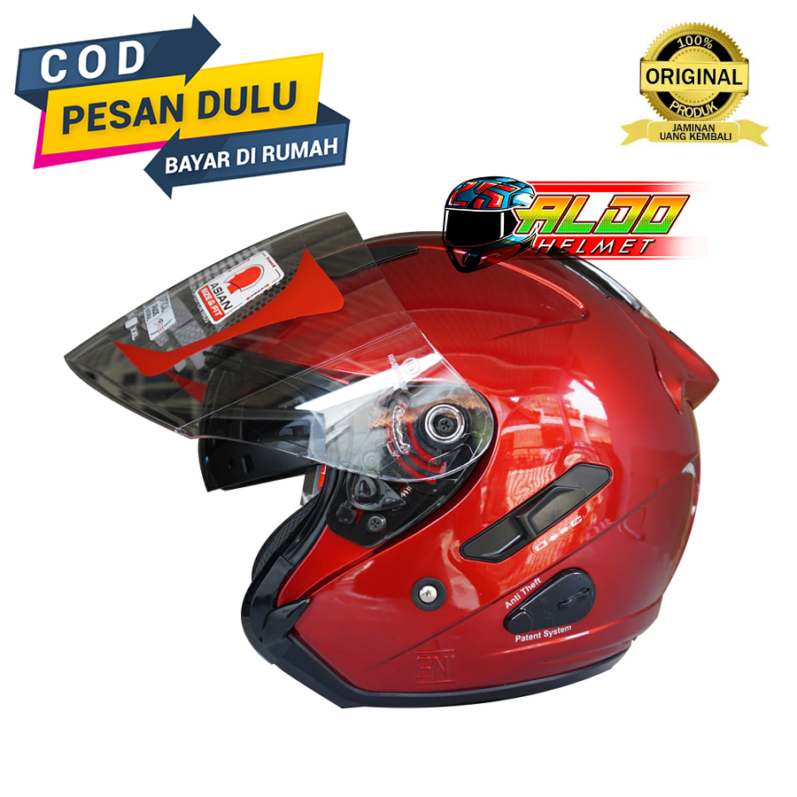 Jual HELM KYT GALAXY FLAT R BLACK DOFF ORIGINAL HELM HALF FACE TERBARU ...