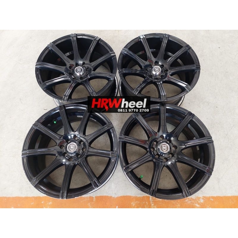 Jual Velg Mobil Type MILANO Ring 17 Lebar 8/9 ET35 Black Buat Livina ...