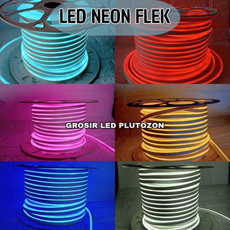 Jual LAMPU LED NEON FLEX SELANG 220 V METERAN FLEXIBKE SIGN STRIP ...
