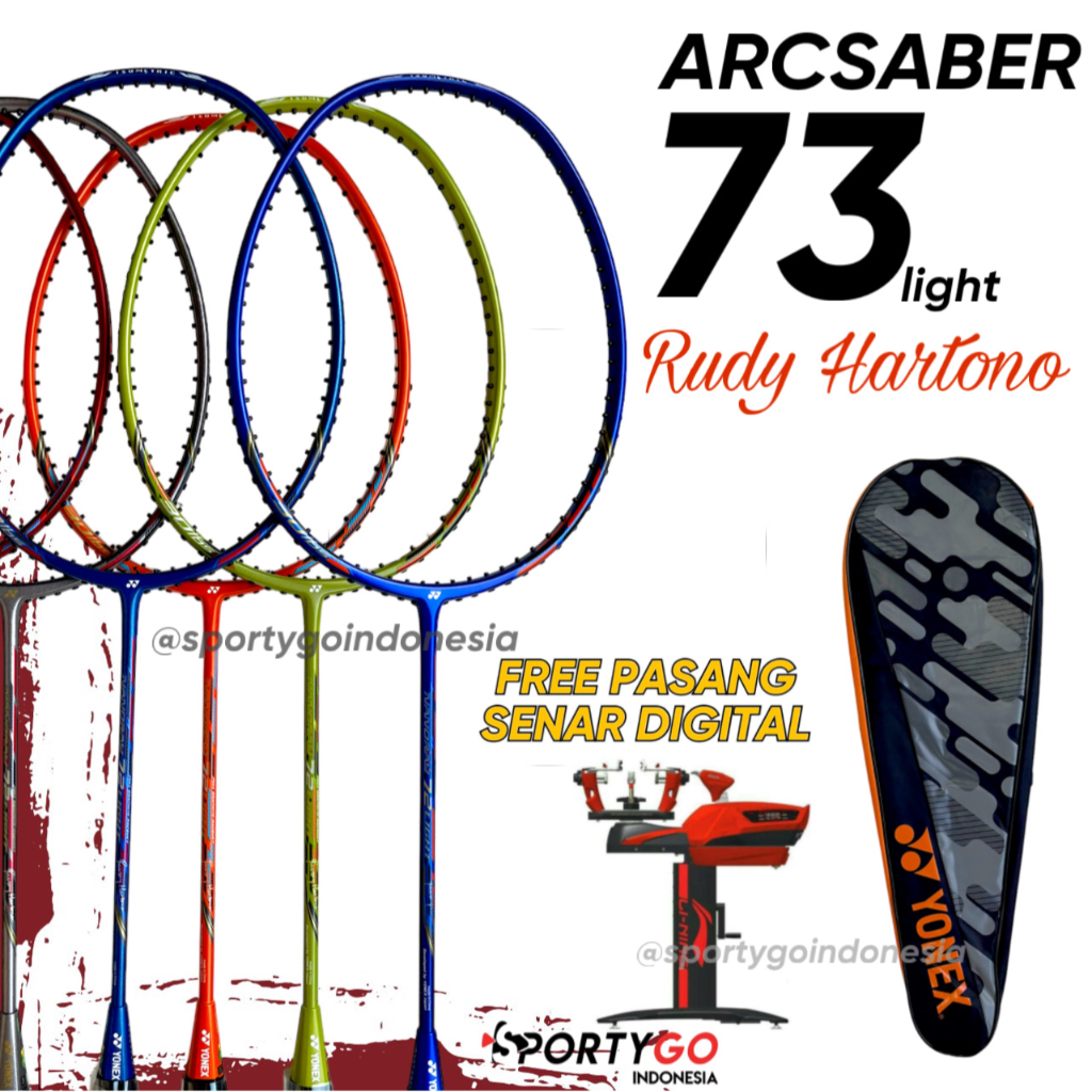 Jual RAKET BADMINTON YONEX NANORAY 72 LIGHT ARCSABER 73 LIGHT RUDY HARTONO ORIGINAL | ARC SABER ...