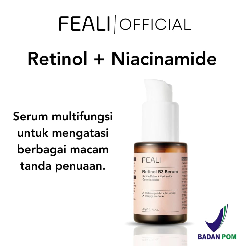 Jual FEALI RETINOL B3 SERUM / Serum Retinol + Niacinamide / Serum Anti ...