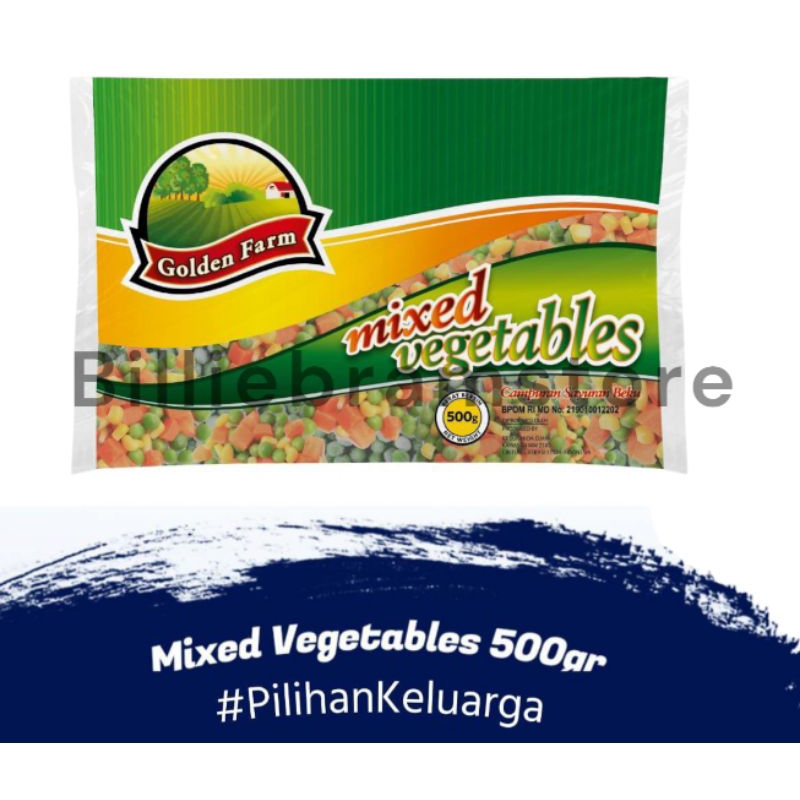 Jual Golden farm Mixed Vegetables Frozen - Campuran Sayuran Beku 500gr ...