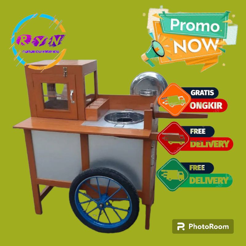 Jual gerobak cilok keliling free ongkir | Shopee Indonesia