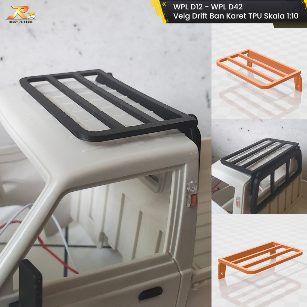 Jual WPL D12 Mini Roof Rack - Skala 1:16 RC Drift 3D Print | Shopee ...