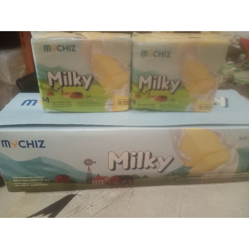 Jual MY Chiz Milky keju cheddar @250gr | Shopee Indonesia