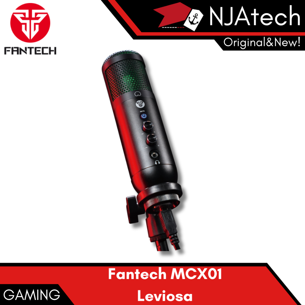 Jual Microphone Fantech LEVIOSA MCX01 Condenser Gaming / Streamer ...