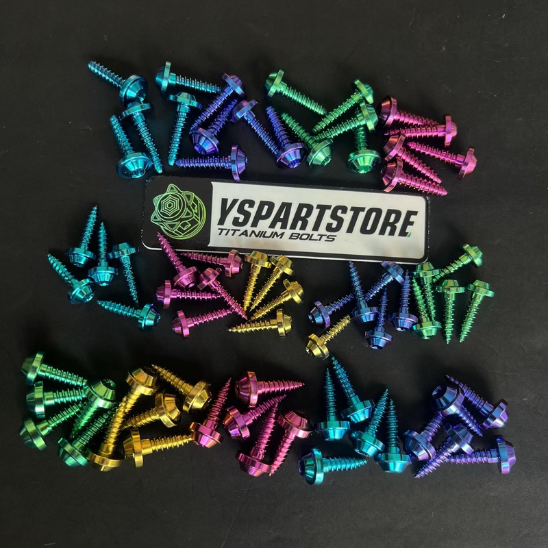 Jual baut skrup body Titanium universal all motor | Shopee Indonesia