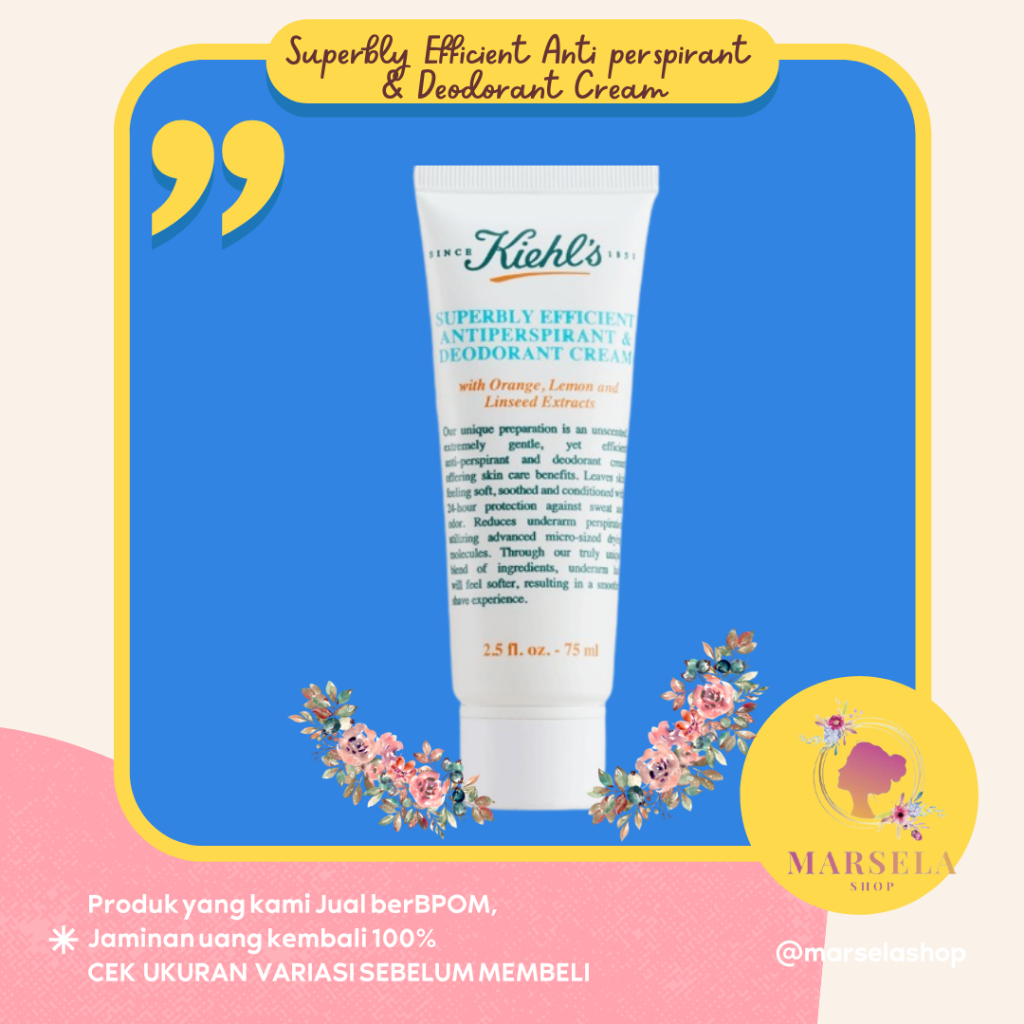 Jual PROMO Kiehls Superbly Efficient Anti perspirant & Deodorant Cream ...