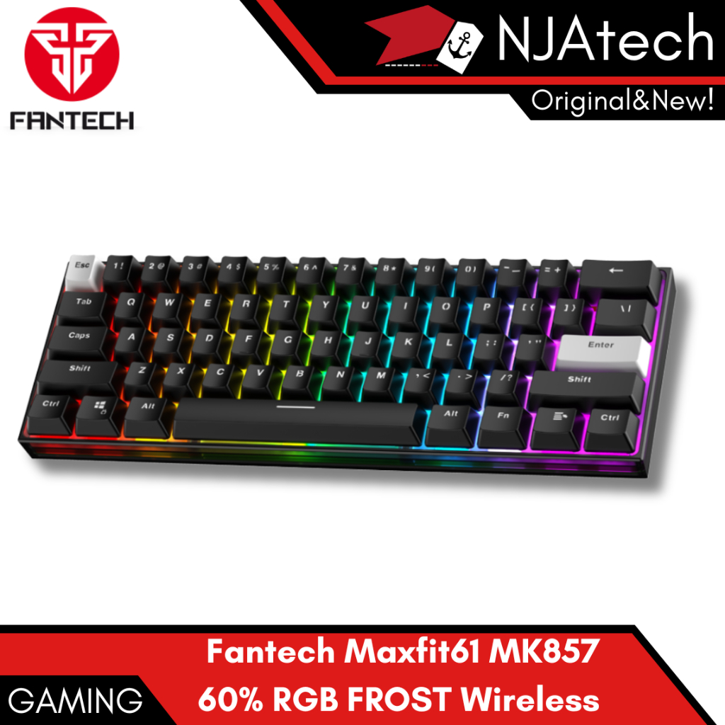 Jual Fantech MK857 Maxfit61 Frost Wireless 60% Mechanical Gaming ...