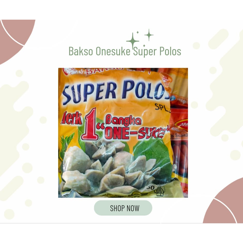 Jual Bakso one suke Super Polos isi 50 Splb | Shopee Indonesia