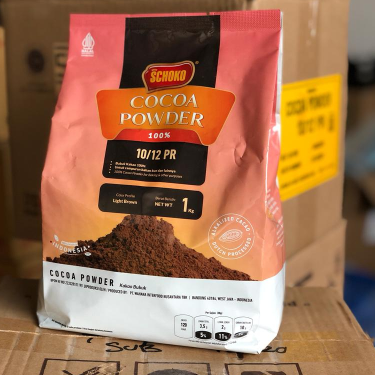 Jual SCHOKO Cocoa Powder PR 10/12 1Kg (Coklat Bubuk) | Shopee Indonesia