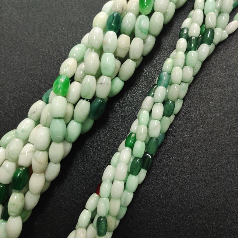 Jual Pendan Batu Alam Tabung oval Hijau Jade | Shopee Indonesia