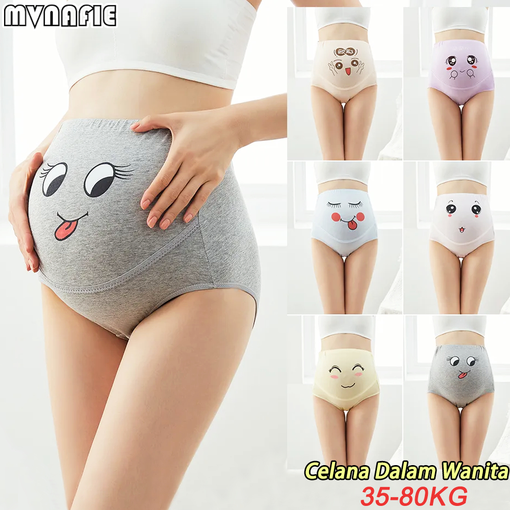 Jual CD Celana Dalam Ibu Hamil Jumbo Maternity High Waist Maternity Panty Wanita Katun 825 ...