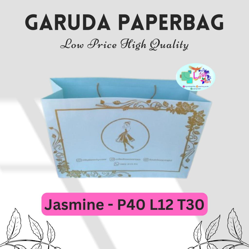 Jual Paper Bag Murah, Paperbag Toko Bahan Kertas Jasmine Warna 210gsm ...