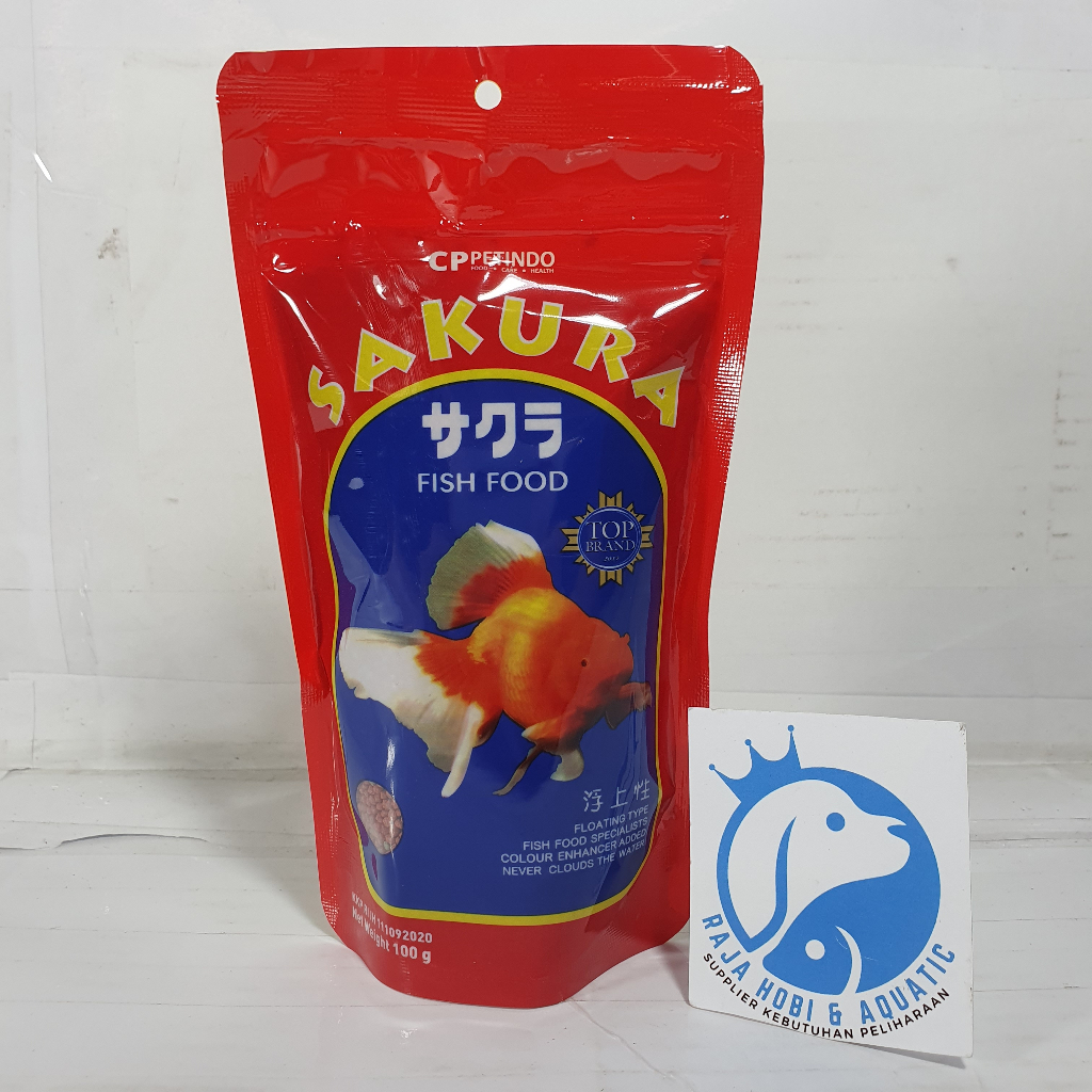 Jual SAKURA FISH FOOD FLOATING TYPE 1MM PAKAN IKAN HIAS IKAN 1 MM 100G ...