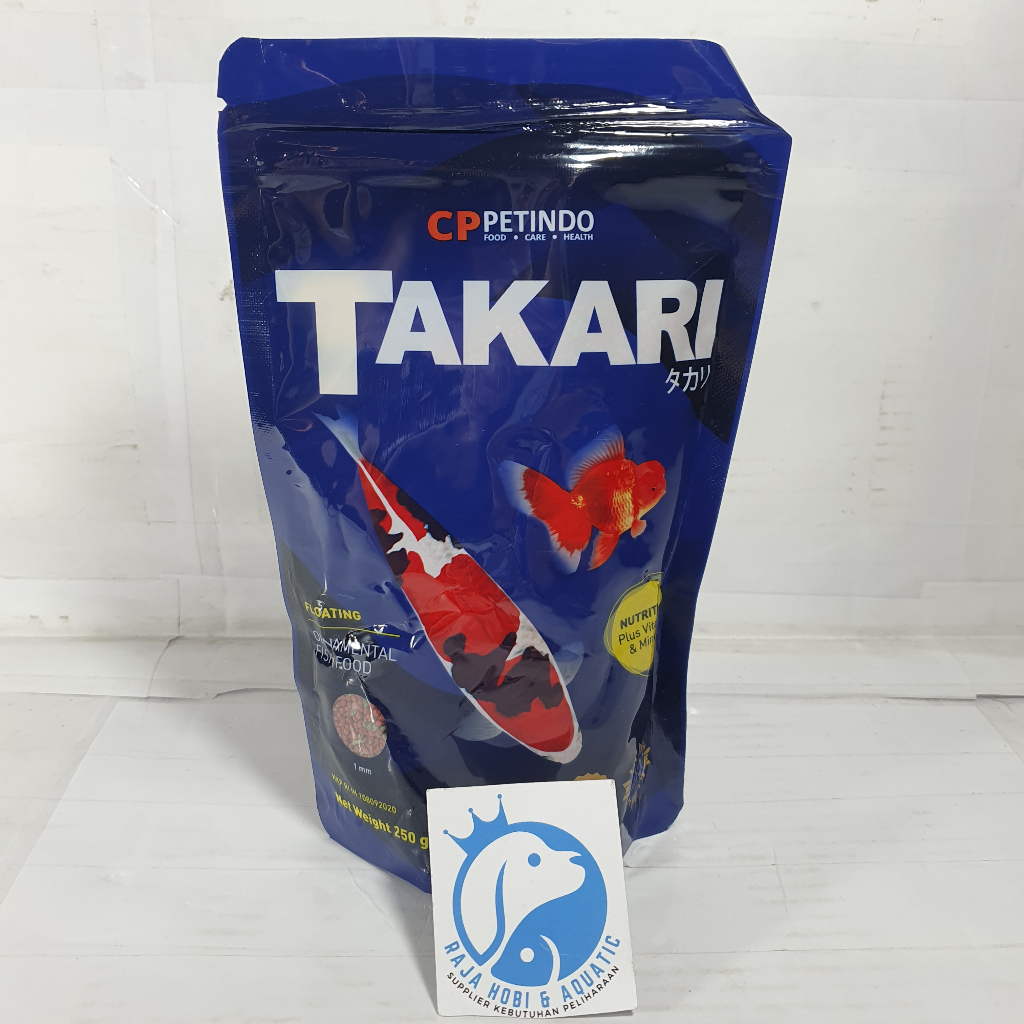 Jual TAKARI FISH FOOD FLOATING TYPE MIX 1MM PAKAN IKAN HIAS 1 MM 250G ...