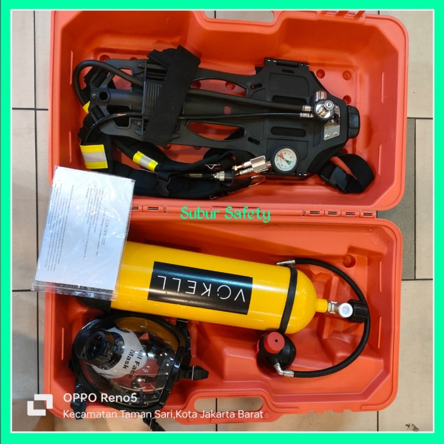 Jual SCBA Breathing Apparatus 6 Liter Merk Vokel Original / SCBA Vokel ...