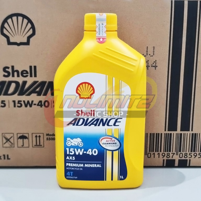 Jual Oli Shell Advance AX5 Matic Scooter 15W-40 Premium Mineral 1L ...
