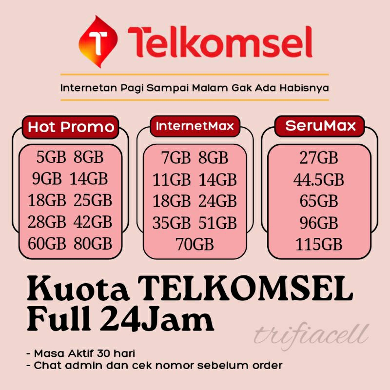 Jual Paket Data Kuota Telkomsel | simpati as loop | internetmax, Flash, hot promo | Shopee Indonesia