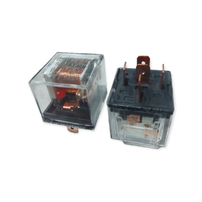 Jual Relay Kaki 5 / 5 Pin 12V 80A (87A) Transparant Waterproof - KRT ...