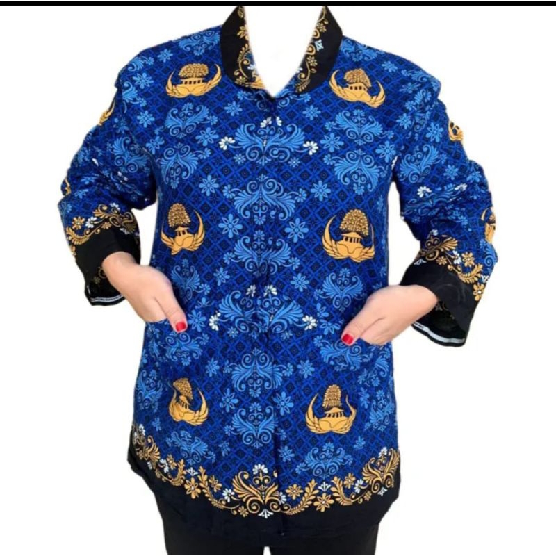 Jual SERAGAM KORPRI WANITA TERBARU BAHAN C40 2023 FULL FURING | Shopee Indonesia