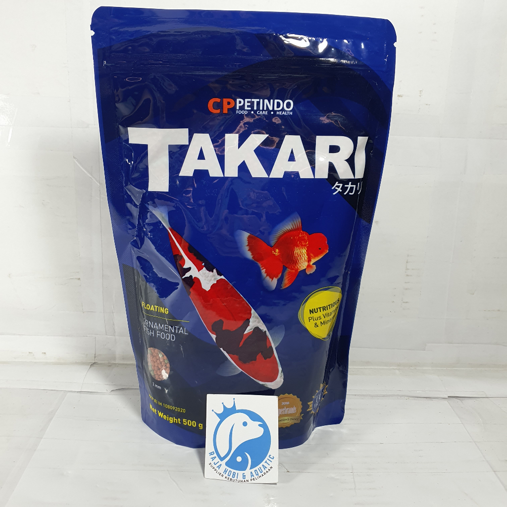 Jual TAKARI FISH FOOD FLOATING TYPE MIX 2MM PAKAN IKAN HIAS 2 MM 500G ...