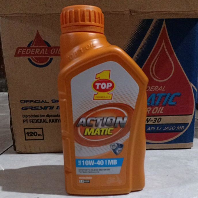 Jual Oli Mesin Matic Top1 Action Matic 10w-40 800ml | Shopee Indonesia