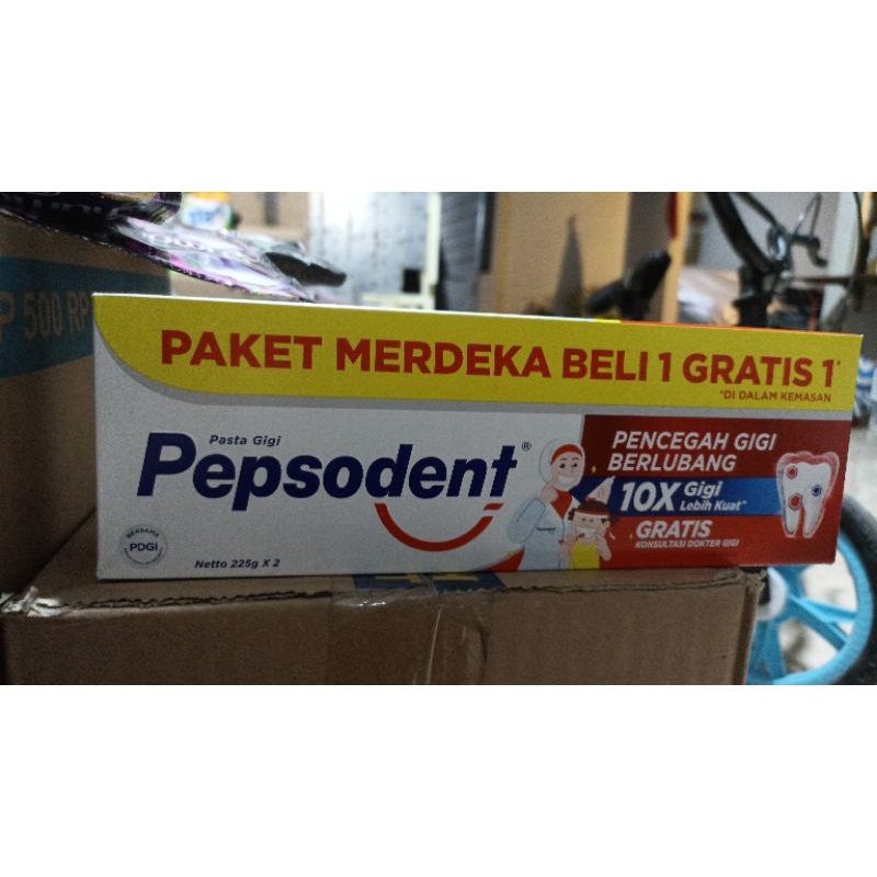 Jual Pepsodent besar isi dua 225g | Shopee Indonesia