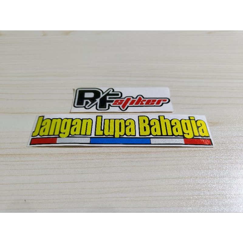 Jual Stiker sticker lucu jangan lupa bahagia cutting | Shopee Indonesia