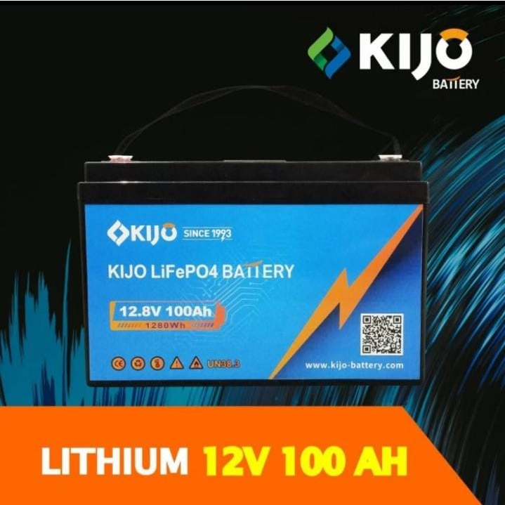 Jual Aki Lithium Kijo Battery Lithium 12V 100AH -12v 100ah | Shopee ...