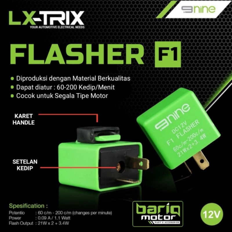 Jual Flasher LX-TRIX F1 - Nine Original Flaser Pengatur Kedip Sein Sen ...