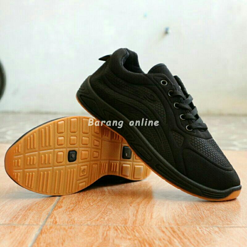 Jual sepatu sneaker pria merek Dulux hitam putih dan hitam sepatu ...