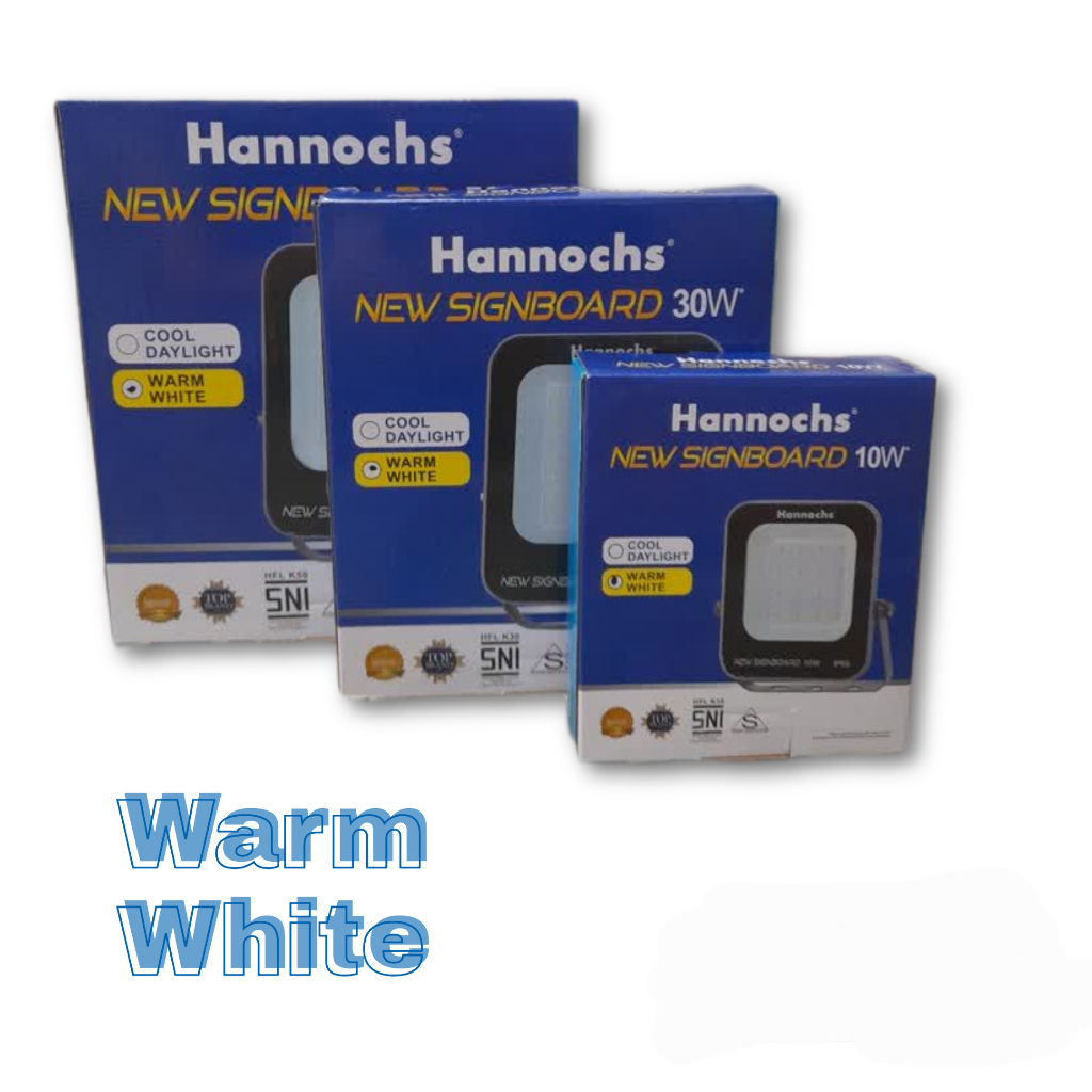 Jual FLOOD LIGHT HANNOCHS NEW SIGNBOARD WARM WHITE | Shopee Indonesia