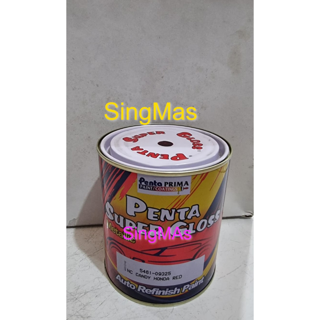 Jual Cat penta supergloss super gloss candy honda RED 1KG 5461-09325 (warna merah metalic ...