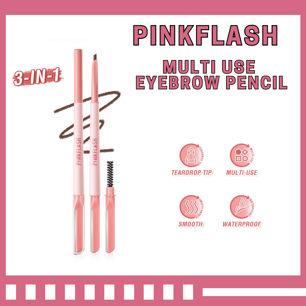 Jual Pinkflash Multi Use Eyebrow Pencil / Pensil Alis | Shopee Indonesia