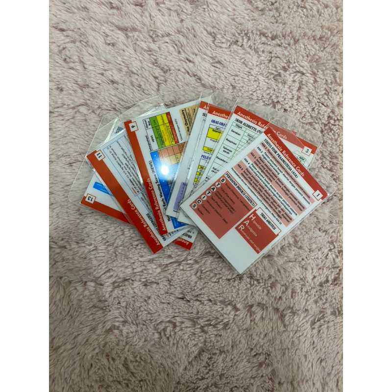 Jual Anesthesia Reference Cards - MMN Kartu Pintar Anestesi | Shopee ...