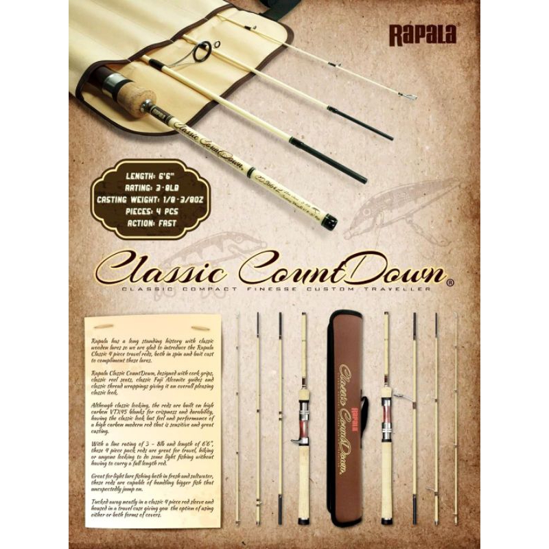 Jual Joran Rapala Classic Countdown | Shopee Indonesia