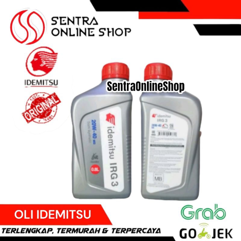 Jual Oli idemitsu matic irg3 20w40 semi synthetic 800ml | Shopee Indonesia